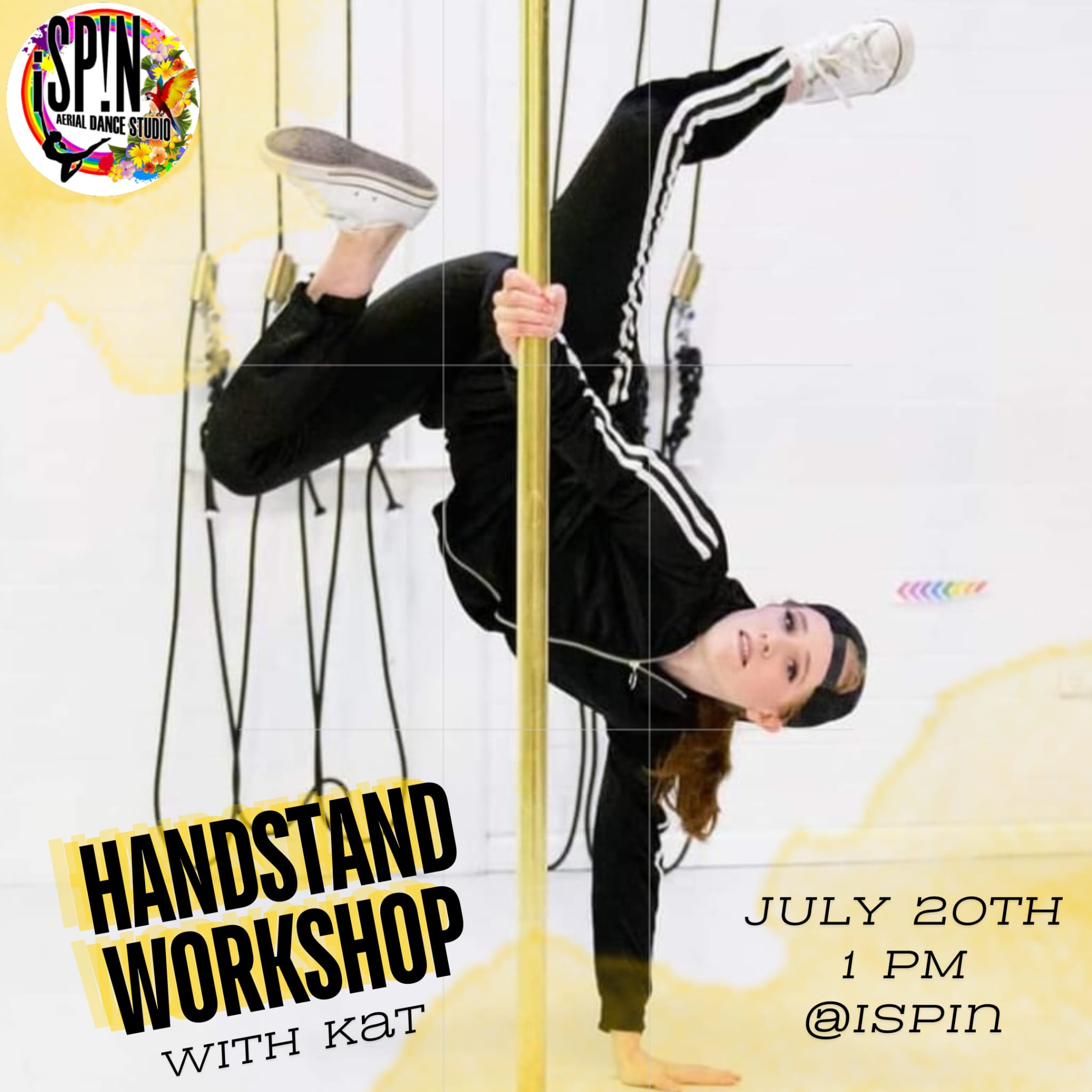 iSpin’s Handstand workshop 20th July 2024 - iSpin Aerial Dance